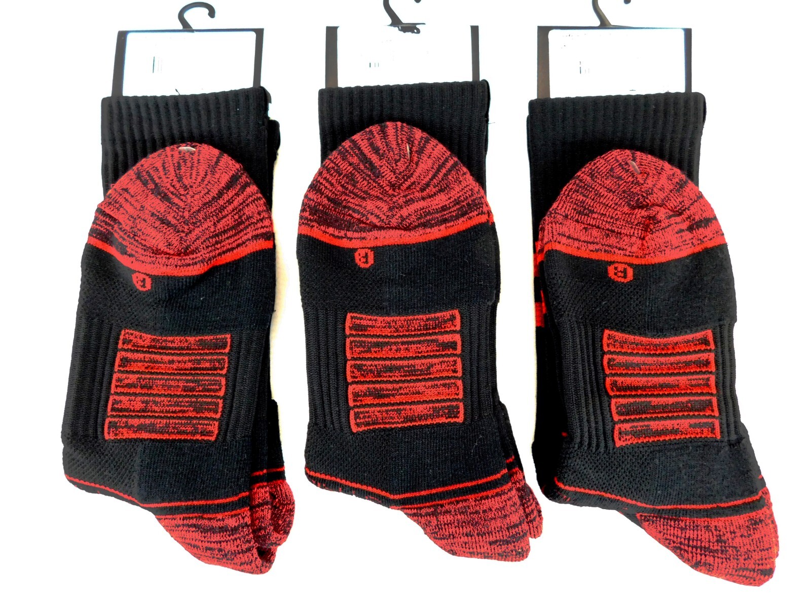 3-Pack Strideline Mens Stanford Cardinal Crew Socks Full Knit Multi ...