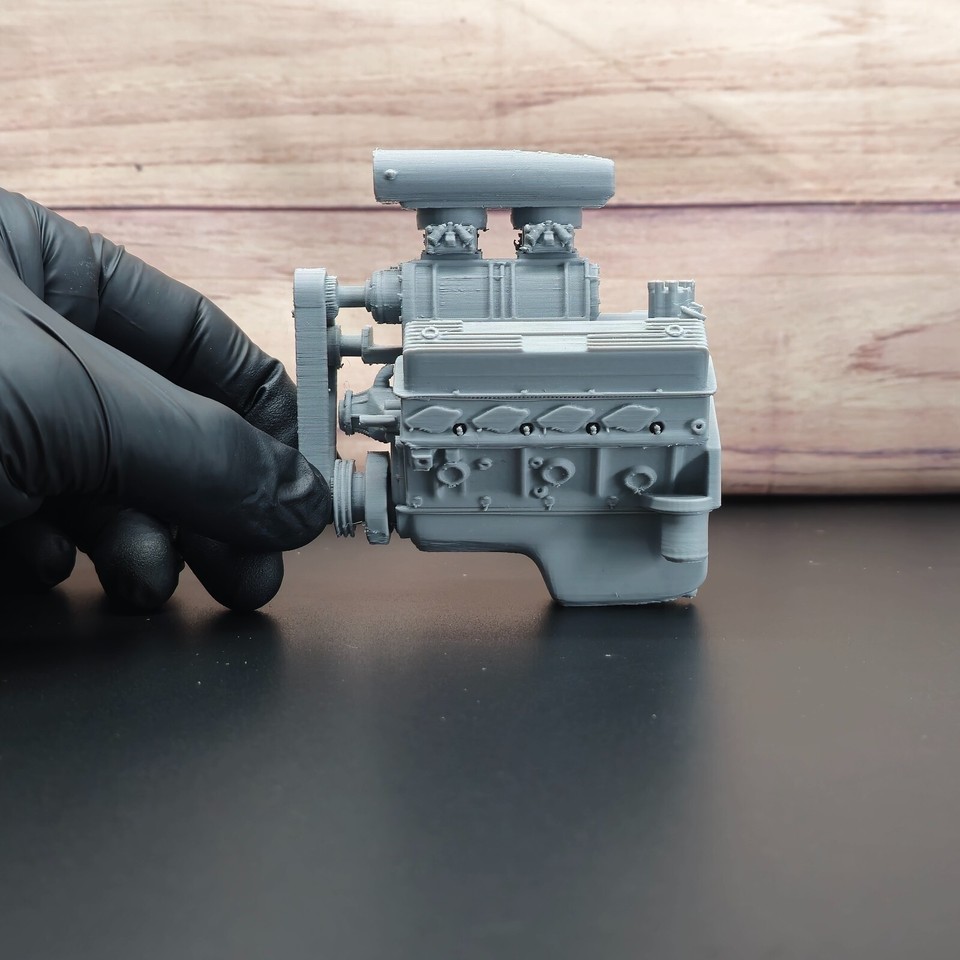 Chevrolet Big Block 454 Supercharger - 1:10 Scale - Engine Model ...