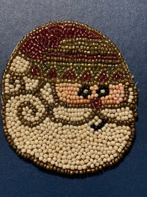 Pier 1 Beaded Santa Coasters | eBay