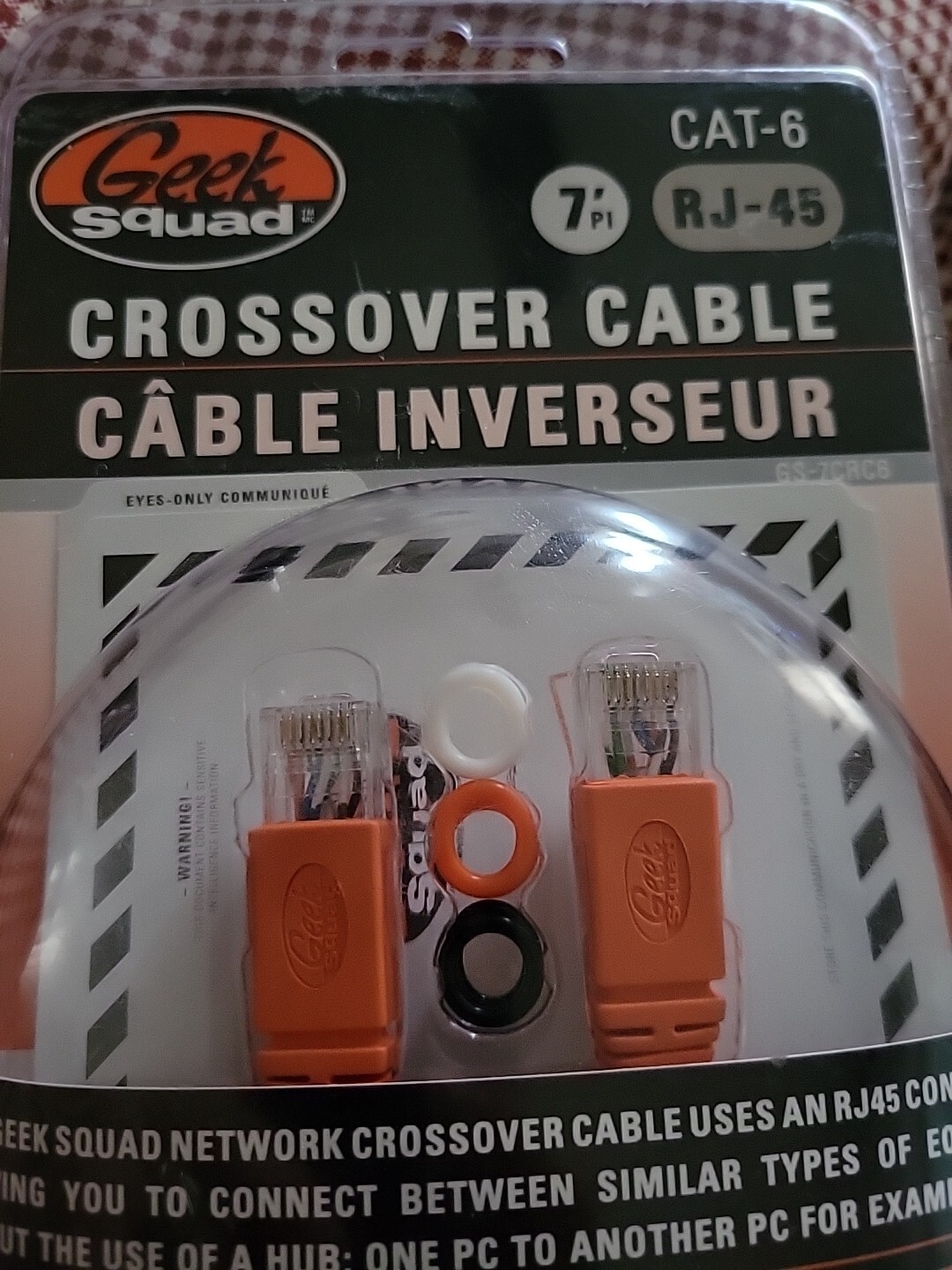 New in Sealed Package Best Buy Geek Squad CAT-6 RJ-45 Cross Over ...