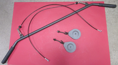Bowflex Xtreme SE parts, attachments - bent lat bar w/ pulleys | eBay
