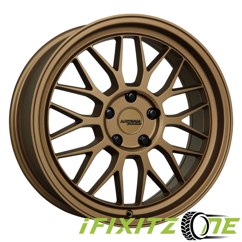 4 x Katana KR06 Matte Bronze Wheels 5x114.3 18x8 +40et Racing ...
