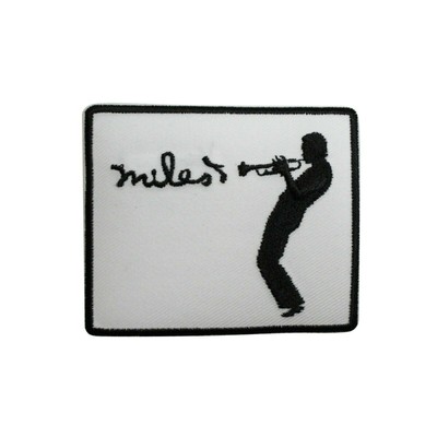 Miles Davis Silhouette Embroidered Iron On Patch - Jazz Blues Music 92 ...