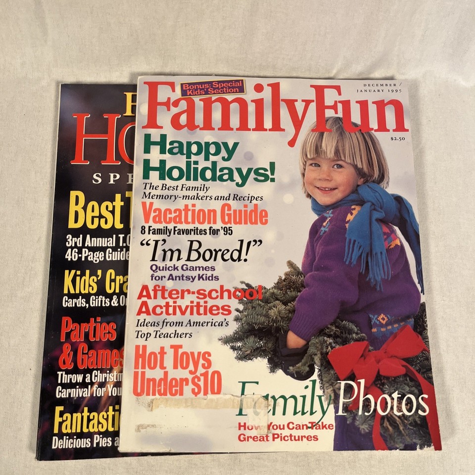 Vintage Holiday Issue Family Fun Magazines - 1994 and 1995 | eBay