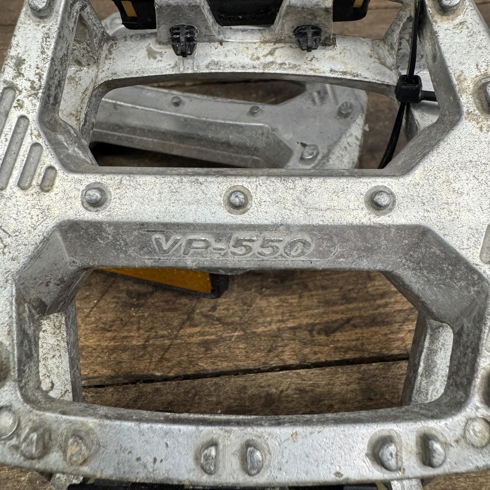 VP Components VP-550 BMX Platform Bike Pedals 1/2 Silver Reflectors 90s ...