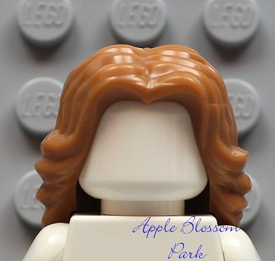 NEW Lego Girl Minifig Long Light BROWN HAIR - Female Flesh Minifigure ...