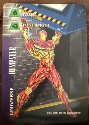 Marvel Overpower UNIVERSE Card Single DUMPSTER Iron Man-Strength | eBay
