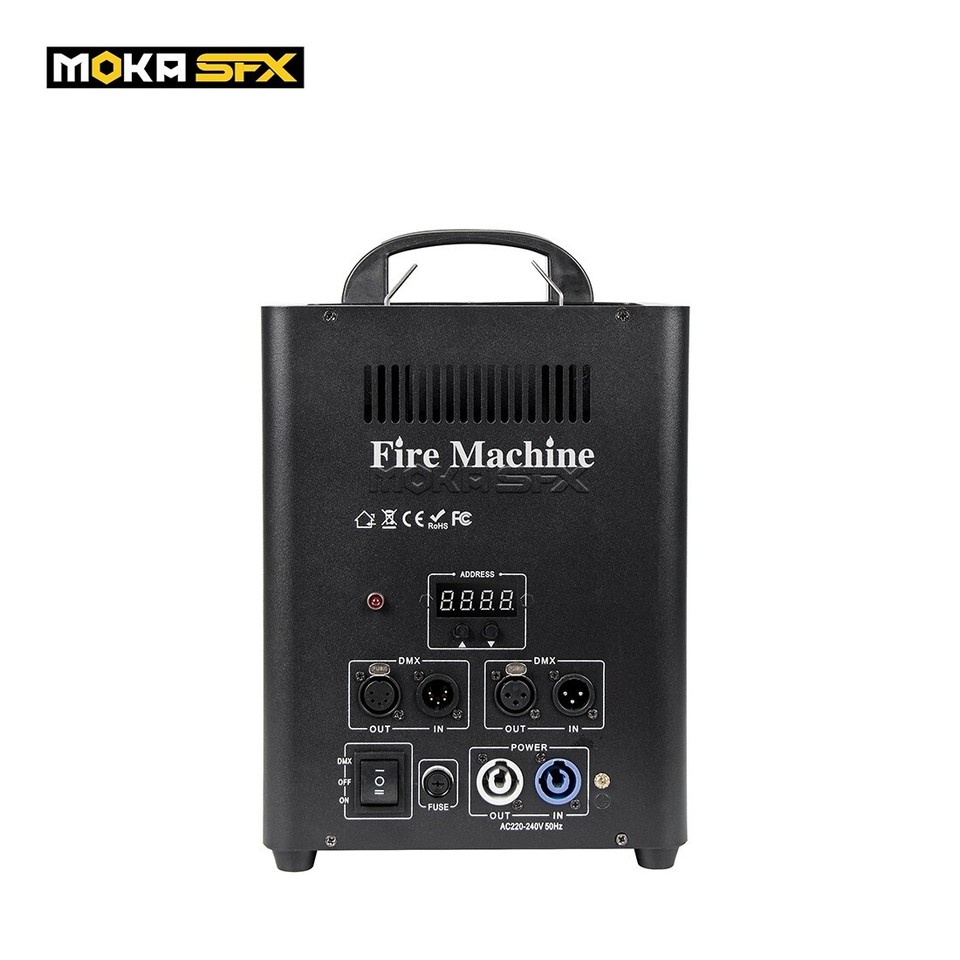 MOKA DMX Flame Machine Jet 2-4M Dual Head Fire Machine Flame Thrower ...