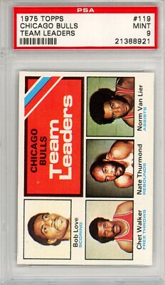 1975 Topps Basketball #119 Chicago Bulls Team Leaders - PSA 9 | eBay
