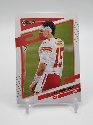 Patrick Mahomes Mask PHOTO VARIATION 2021 Panini Donruss #116 Chiefs ...