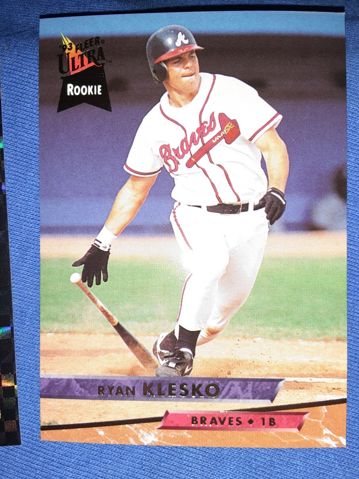 1993 Fleer Ultra #7 Ryan Klesko Rookie Baseball Card RC Atlanta Braves ...