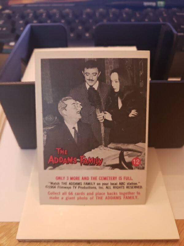 1964 The Addams Family TV Show Donruss Trading Card Number 12 Gomez ...