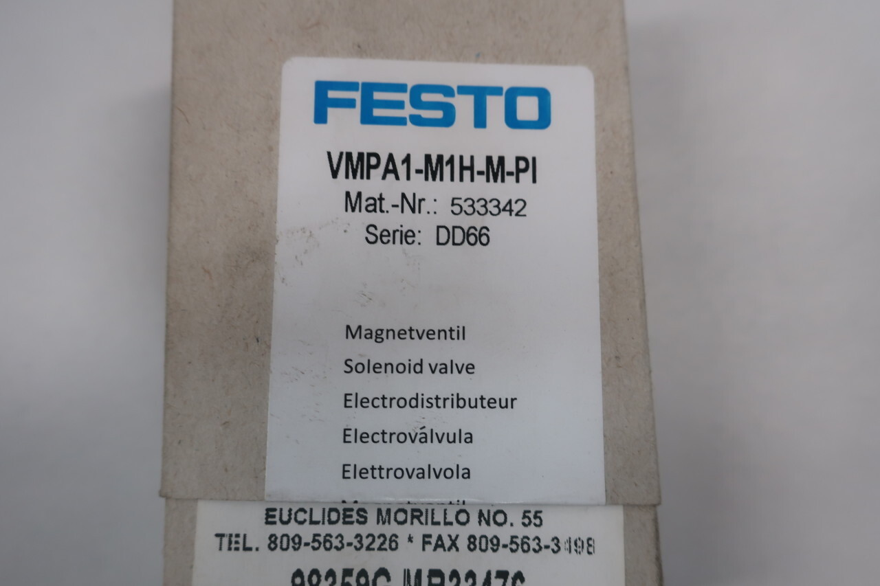 Festo VMPA1-M1H-M-PI Pneumatic Solenoid Valve | eBay