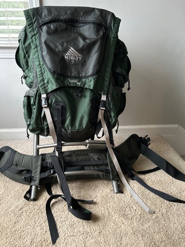 KELTY Trekker 3950 External Frame 65L Hiking Backpack Green Outdoor ...
