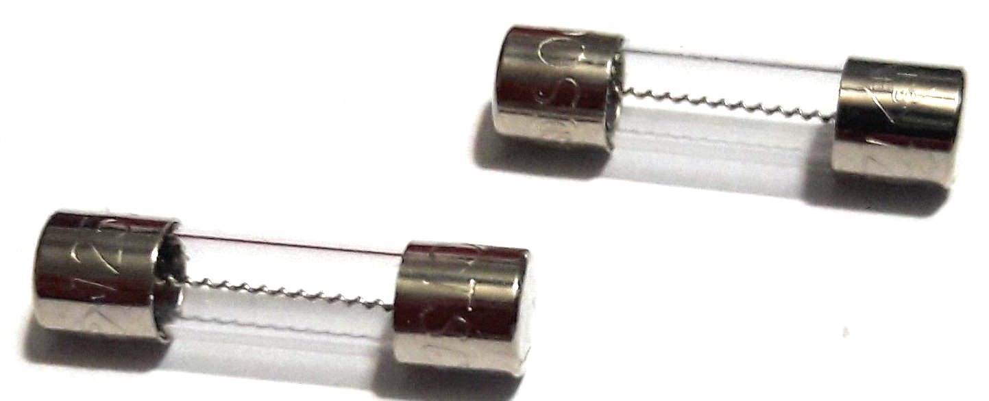 SET OF 2 SOCTSC 125V 6.3A 125V 6.3A SOC TSC 5mm x 20mm SLOW BLOW FUSES ...
