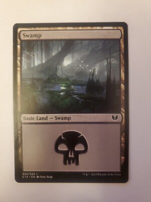 MTG Swamp (334) Commander 2015 334/342 Regular Land | eBay