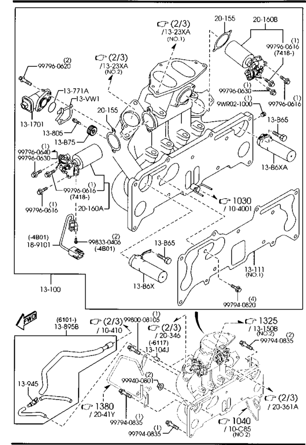 MAZDA Genuine OEM RX-8 RX8 SE3P 04-11 Manifold Secondary Shutter Valve ...