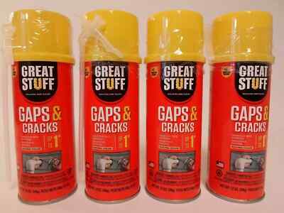 4 Cans Dow Great Stuff Gaps & Cracks Expanding Foam Sealant Insulation ...