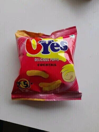 100x Oyes Delicious Puffs Cocktail Flavor 18gm each crunchy from India ...