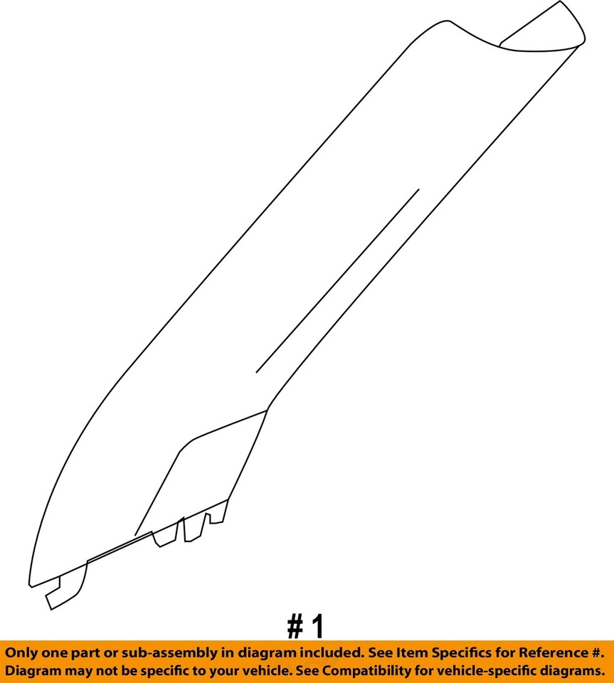 FORD OEM 10-12 Flex Interior Trim-Wndshld Plr Trim 8A8Z7403598CC | eBay