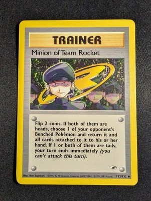 Pokemon Minion of Team Rocket 113/132 Trainer Uncommon Gym Heroes NM | eBay