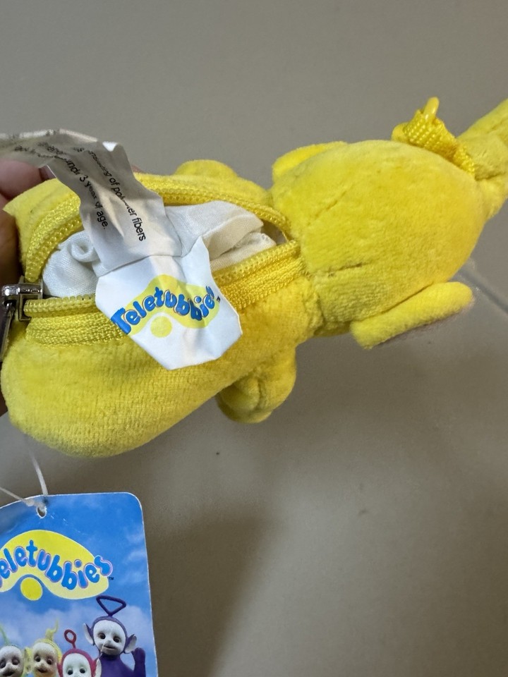 Vintage 1998 Teletubbies Laa-Laa Plush Zippered Coin Purse Holiday Fair ...