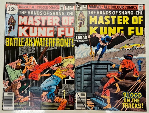 Bronze Age Marvel Comics Master of Kung Fu 2 Key Issues 76 77 High ...
