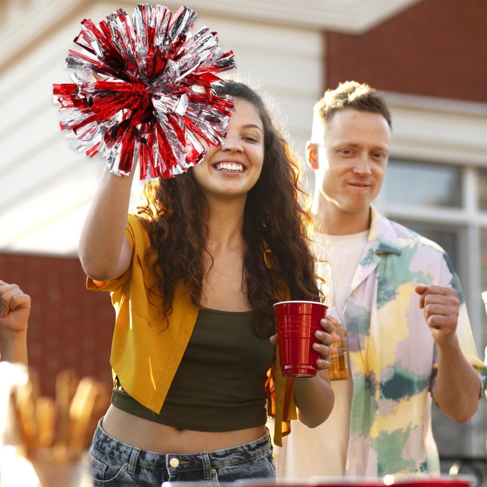 4 Pcs Cheerleading Flower Ball Cheering Pompoms Cheerleader | eBay