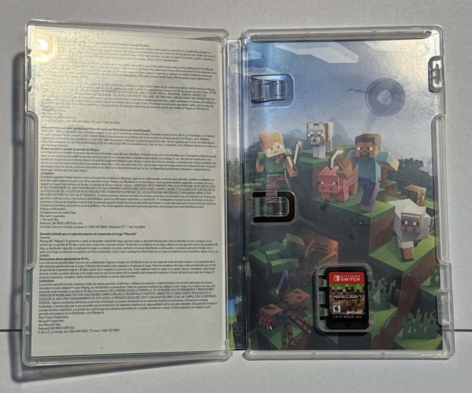 Minecraft Bedrock (Nintendo Switch, 2018) Mojang WORKING TESTED Free ...