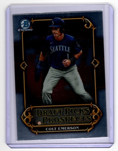 2023 Bowman Draft Picks and Prospects Colt Emerson Rookie Seattle ...