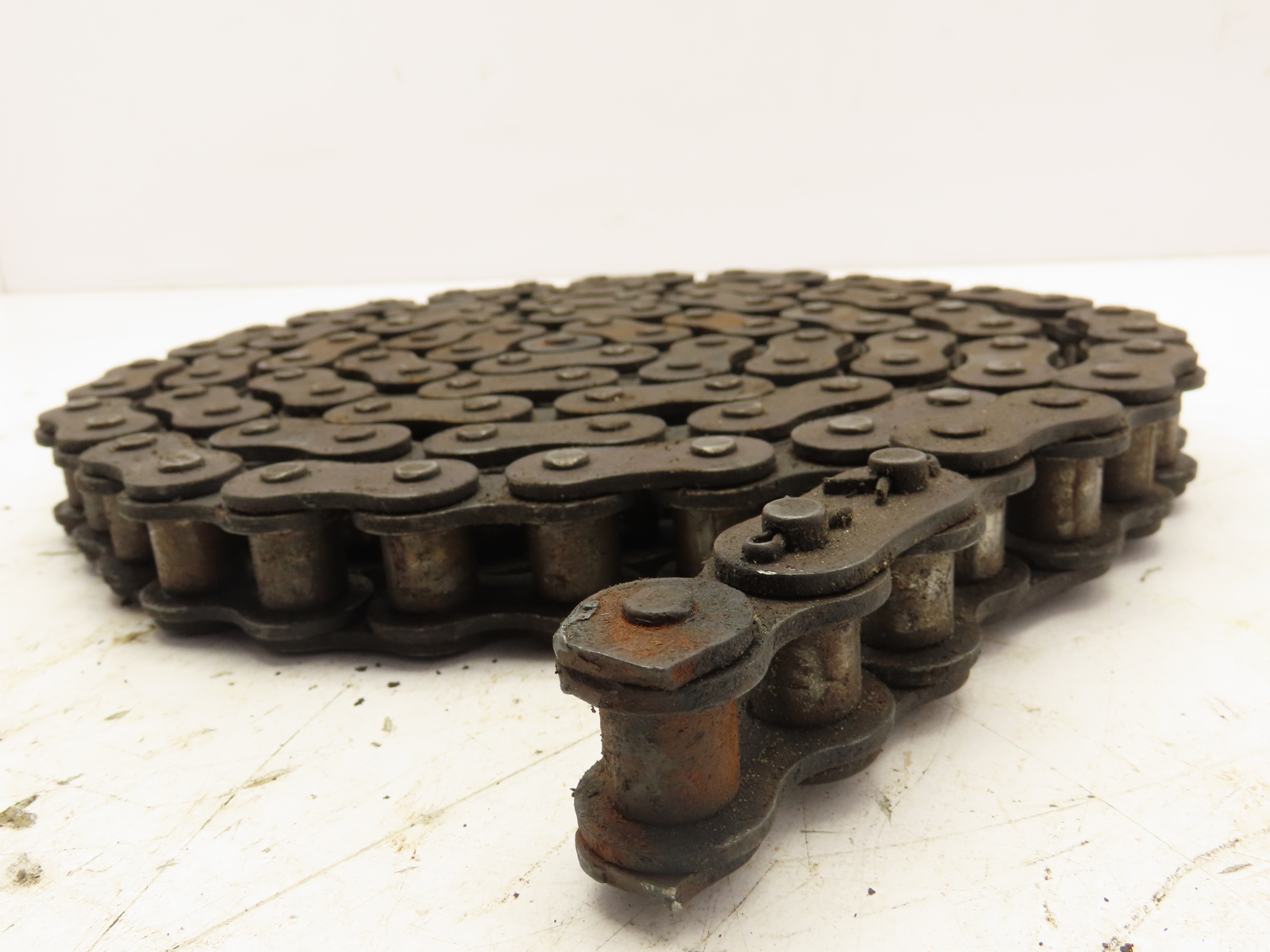 Tsubaki RS80 80-1R 80-1R Riv 8FT Carbon Steel Roller Chain 1" Pitch ...