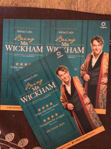 BEING MR WICKHAM TOUR THEATRE FLYERS x 3 | eBay