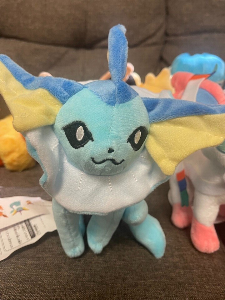 pocketman PCS Eevee Evolutions Plush Set of 9 - Limited Edition Plushie ...