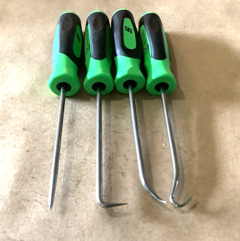 New Snap-on™ Instinct Green Soft Handled 4pc Mini Awl and Pick Set ...