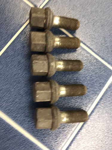 5 Vintage Mercedes German Lug Nut Bolts W116 W123 W126 1977-1985 | eBay