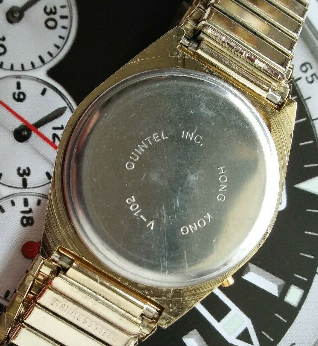 VINTAGE 1980S QUINTEL DIGITAL QUARTZ DAY DATE WRIST WATCH | eBay