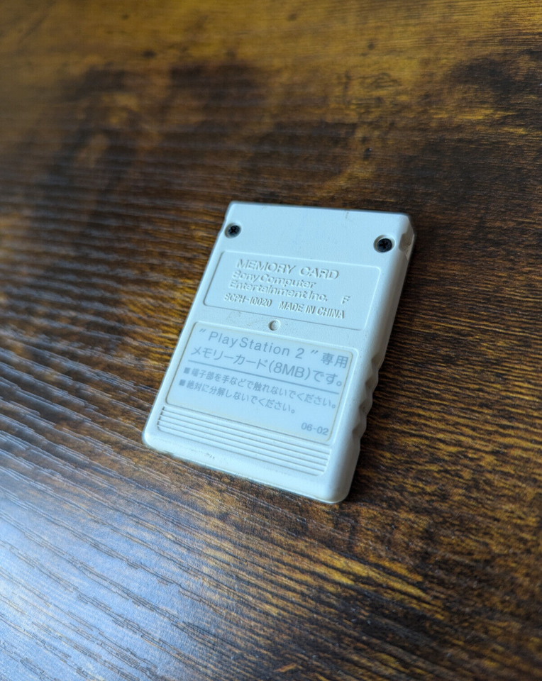 Official OEM Sony PS2 Playstation Memory Card MagicGate 8MB - White | eBay