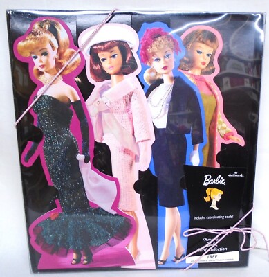 Hallmark Nostalgic Barbie Card Collection 4 Cards w/ Pink Envelopes ...