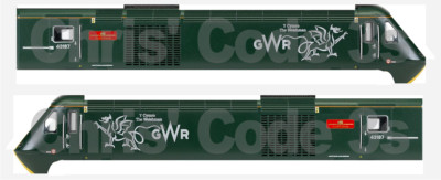 Adhesive Vinyl Class 43 HST Decal suit OO gauge Hornby / Lima - GWR The ...