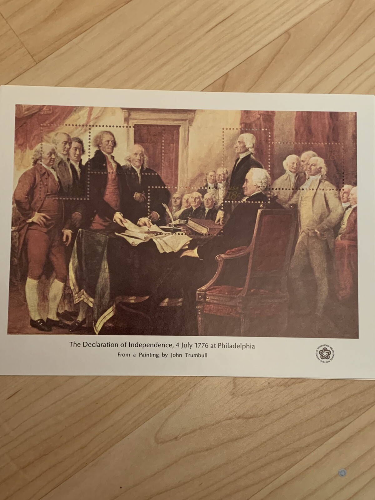 US SCOTT #1686 - #1689 AMERICAN BICENTENNIAL SOUVENIR SHEETS WITH US ...