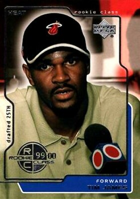 1999-00 Upper Deck #180 Tim James RC Miami Heat | eBay