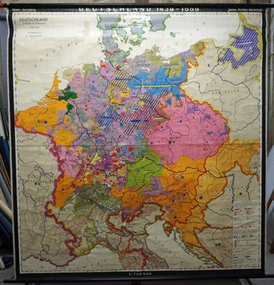 History Map Germany 1438-1555 Pull-Down Wall Chart Poster | eBay UK