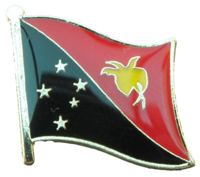 Papua New Guinea Flag Pin Badge PNG Brooch Niugini | eBay