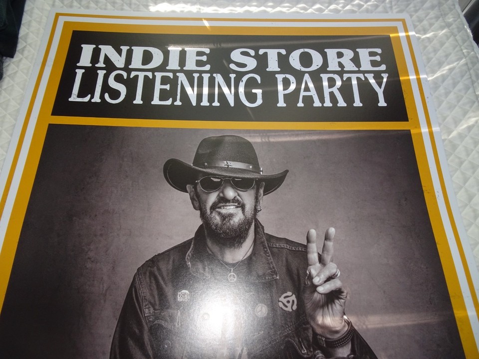 Ringo Starr Look Up Listening Party promo poster The Beatles | eBay