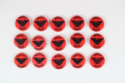 15 1970's United Farm Workers UFW Boycott Grapes Pinback Button ...