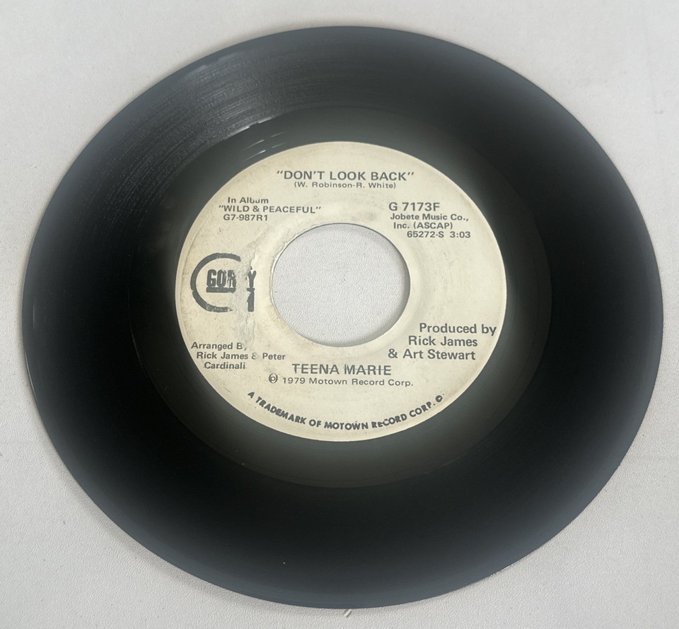 Teena Marie - Don't Look Back 7" Promo Soul Disco Vinyl Record EX / M ...