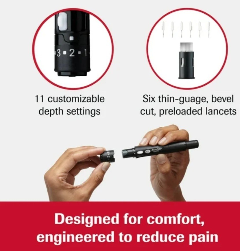 ACCU-CHEK FastClix Lancing Device Kit 11 Depth Settings | eBay