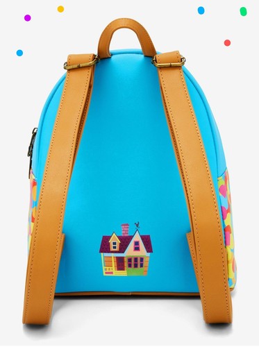 Loungefly Disney Pixar Up Carl & Ellie Balloons & Chairs Mini Backpack ...