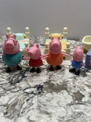 Peppa Pig And Family Mother Mummy George Pig Figure Lot Jazwares With ...