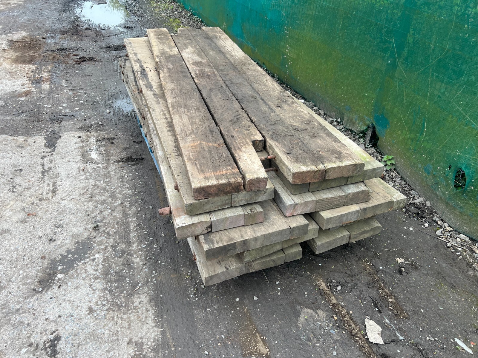 6x Wooden Bog Mats Ground protection £950+vat track Field beach 3m x 1m ...